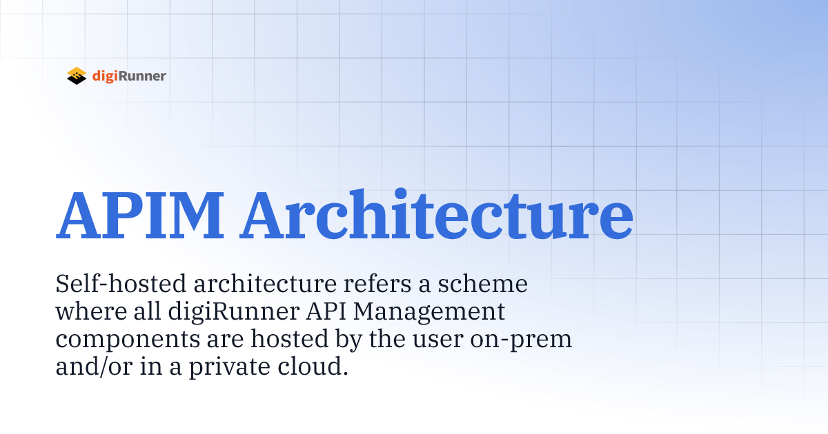 APIM Architecture | digiRunner